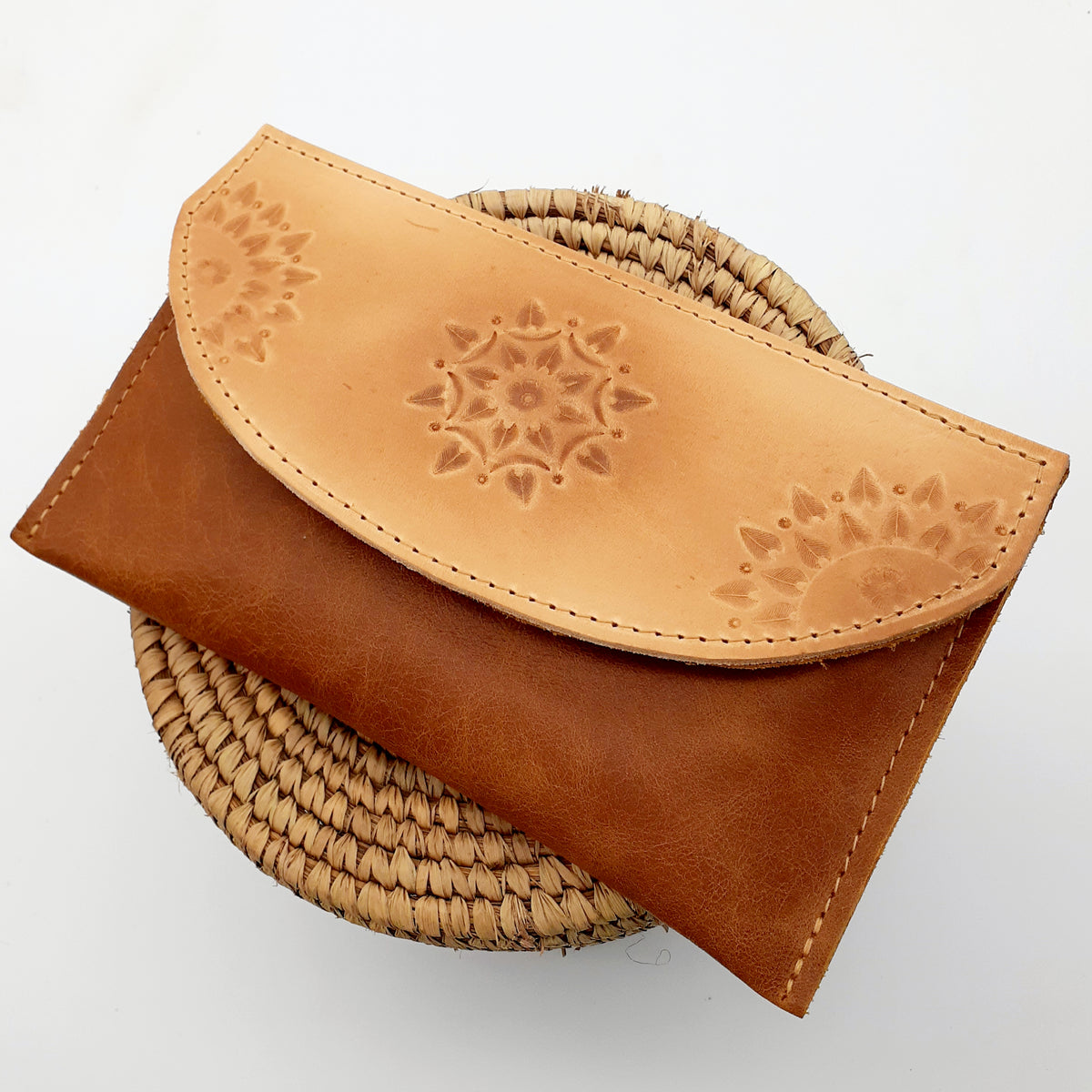 Mandala Leather Purse – Margaret River Artisan Store
